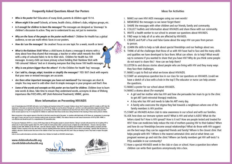 hiv-aids-poster-back - Children for Health